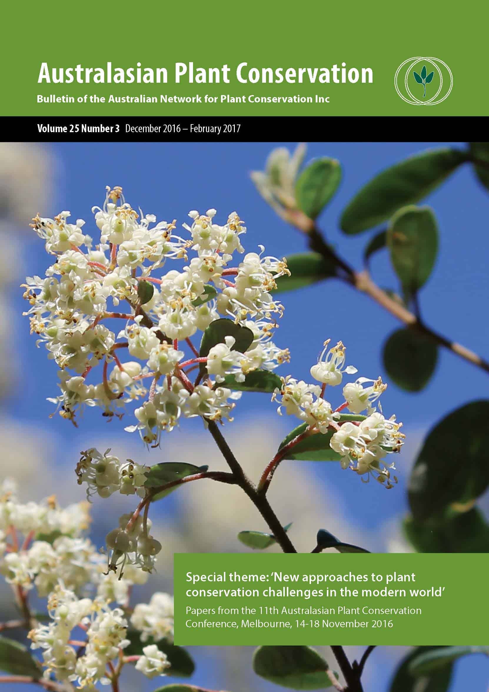 Australasian Plant Conservation | Australian Network for Plant Conservation